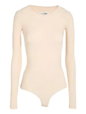 MAISON MARGIELA Solid-color Stretch Knitted Top - Beige