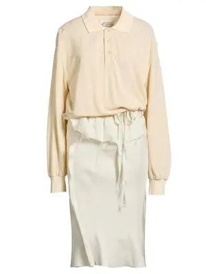 MAISON MARGIELA Piqué Twill Polo Dress - Nude