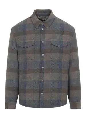 Etro Check-pattern Button-up Shirt - Brown