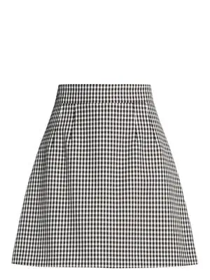 Dolce & Gabbana Houndstooth Aline Skirt - Black