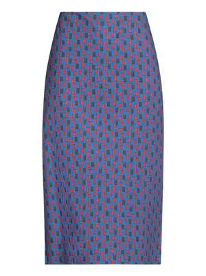 MARNI Marni Geometric-Print Poplin Pencil Skirt