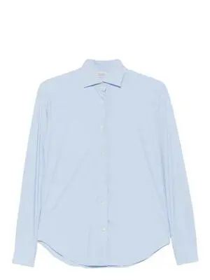 MAZZARELLI Long-sleeve Button-up Shirt - Light Blue