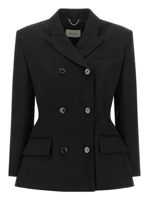 Magda Butrym Double-breasted Blazer - Black