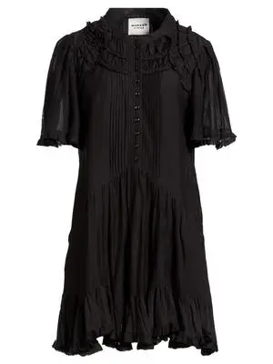 Isabel Marant Étoile Solid Color Voile Dress - Black