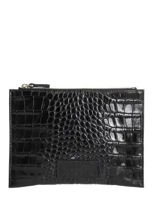 MAISON MARGIELA Crocembossed Clutch - Black