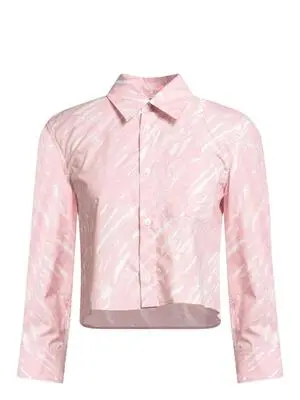 Marni Two-tone Spliced Poplin Shirt - Pink