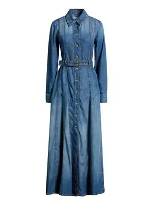 GANNI Shirt And Denim Skirt - Blue