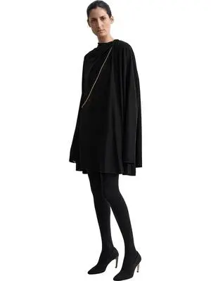 TOTEME Asymmetric Scarf Dress - Black
