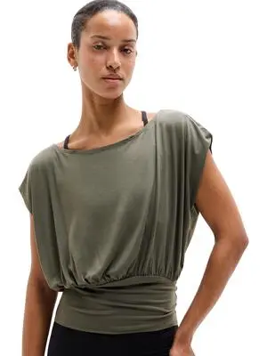 Athleta Dream Drape Tee Jungle