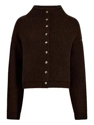 Khaite Marjorie Cashmere Cardigan - Bark
