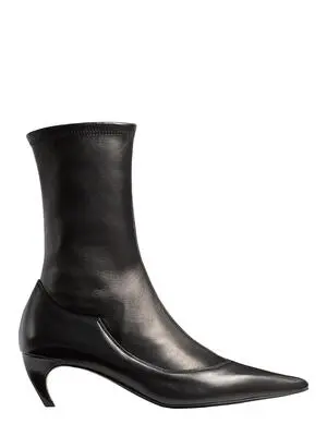 Khaite Valerie Mid-calf Boot - Black