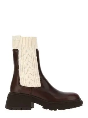 JIMMY CHOO Jimmy Choo Women Brown Leather Tamia Boots Brown