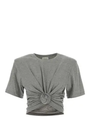 Magda Butrym Grey Jersey T-shirt - Gray