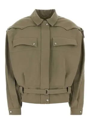 Magda Butrym Magda Butrym Women Pf26 Jacket 10 Khaki Multicolor