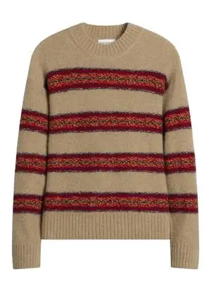 Dries Van Noten Master Boucle Stripe Jumper - Ecru
