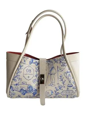 MAISON RUBAIYAT Evelyn Hand-painted Leather Satchel - Black