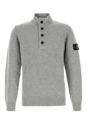 Stone Island Wool Blend Sweater - Gray