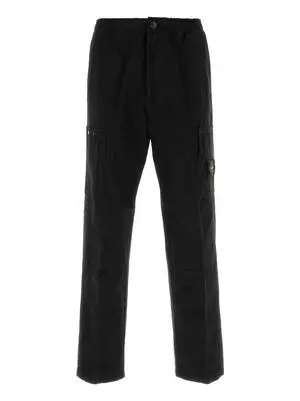 Stone Island Cotton Cargo Pant - Black