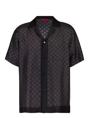 Gucci Gg Silk Twill Bowling Shirt - Multicolour