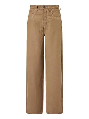 UMA WANG Phyllis Straight-leg Wool-blend Trousers - Tan