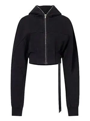 Rick Owens Gimp Cotton Hoody - Black