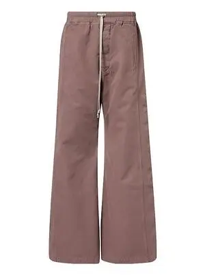 Rick Owens Pusher Wide-leg Cotton Trousers - Grape