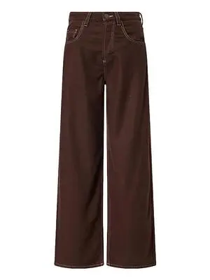UMA WANG Phyllis Straight-leg Wool-blend Trousers - Brown
