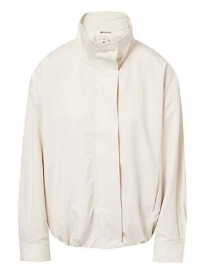 Dissh Rory High-neck Cotton And Linen-blend Track Jacket - Ivory