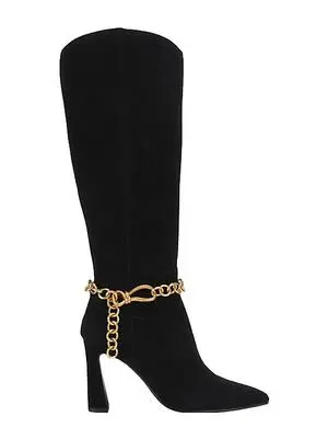 Steve Madden Skorcher Suede Heeled Knee-high Boots - Black