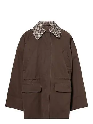 SKALL STUDIO Gaby Oversized Cotton Jacket - Coco Brown