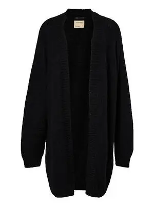Frenckenberger Big Knit Wool-and-cashmere Cardigan - Black