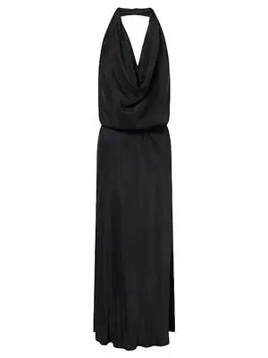 Dissh Adele Cowl Neck Midi Dress - Black