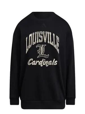 Adidas Louisville Cardinals Crew Sweatshirt - Black / Multi