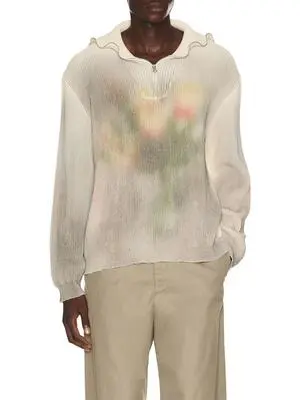 MAISON MARGIELA Maison Margiela Quarter Zip Sweatshirt In Grey