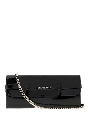 Dsquared2 Leather Crossbody Bag - Black