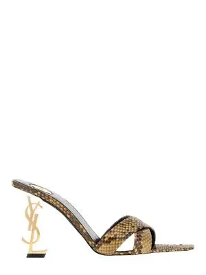 Saint Laurent Opyum 85 San Sandals - Multicolor