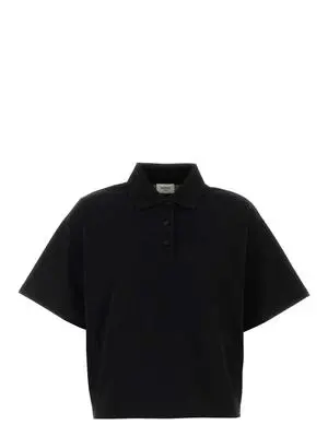 Saint Laurent Piquet Polo Shirt - Black