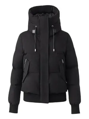Mackage Nefi-nf Nordic Tech Down Jacket With Hood - Black