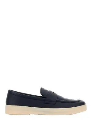 Prada Leather Loafers - Blue