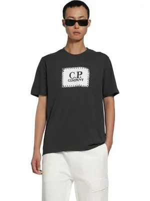 C.P. COMPANY 30/1 Short Sleeve T-shirt Black