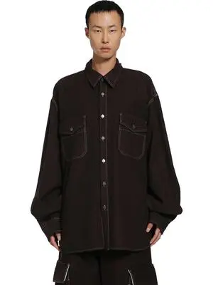 UMA WANG Tavis Shirt - Brown