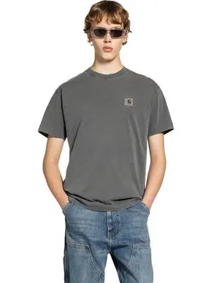 Carhartt Work In Progress S/s Vista T-shirt Cotton Single Jersey Grey