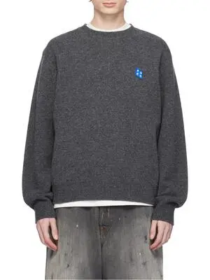 ADER ERROR Crew Neck Long Sleeve Sweater - Black