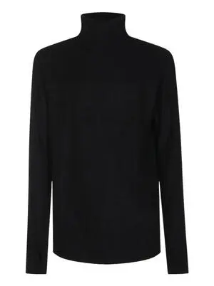 THOM KROM Mock-neck T-shirt - Black