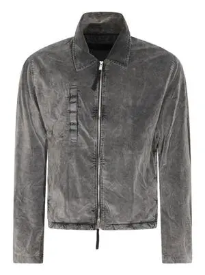 THOM KROM Washed Collar Jacket - Ash