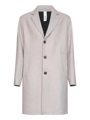 HEVO Long-sleeved Single-breasted Coat - Gray