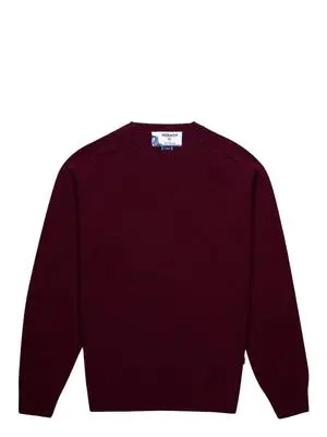 SEBAGO Red Unisex Knitwear Jumper In Premium Wool Red