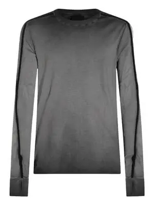 THOM KROM Contrast Seam Long Sleeve T-shirt - Black