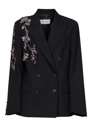 Dries Van Noten Long-sleeve Blazer Black