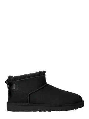 UGG Ultra Mini Bailey Bow Boot - Black